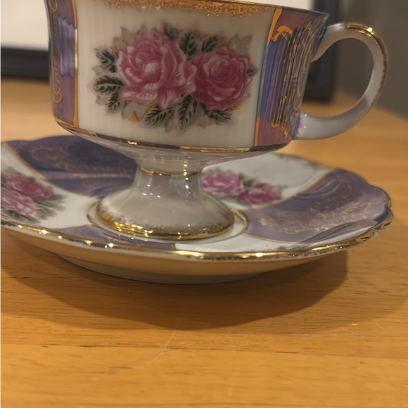 Dining | Vintage Lusterware Tea Cup And Saucer Set Porcelain | Poshmark
